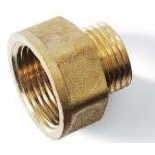 Kontra redukcija m 1/2“ x ž 3/4“ - mesing